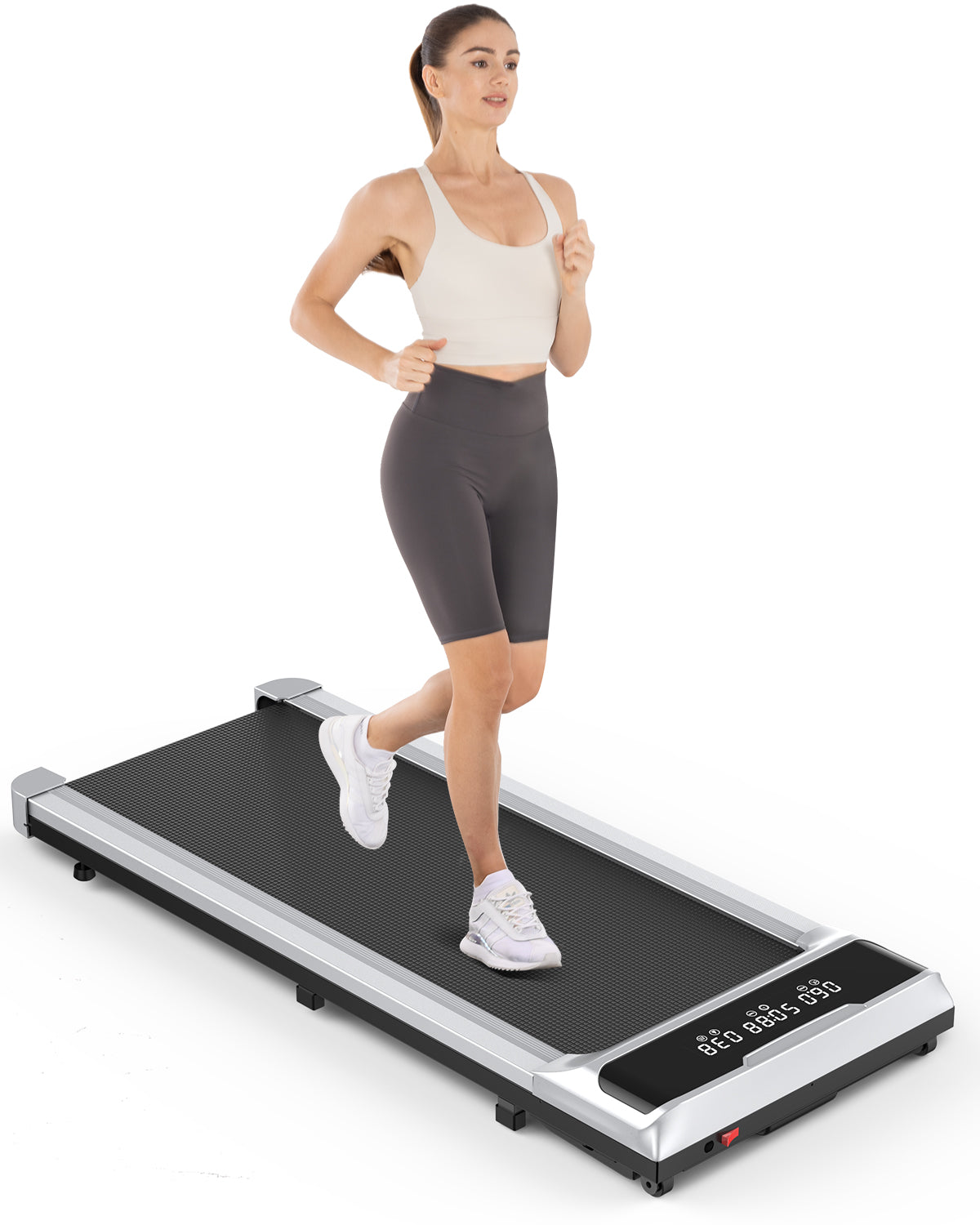 Bigzzia Walking Pad Treadmill, 2.5HP Brushless Motor Under Desk Treadm ... Bigzzia Walking Pad Treadmill, 2.5HP Brushless Motor Under Desk Treadm ...